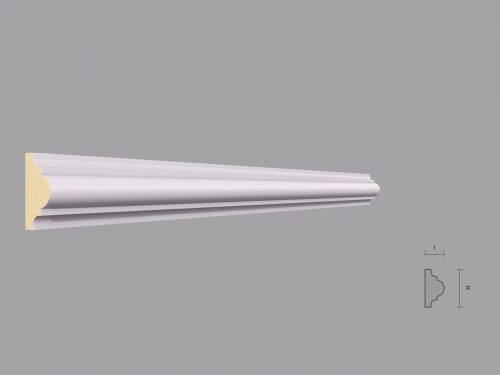 Profile decorative - Brau decorativ poliuretan, BR02, 80X20 MM